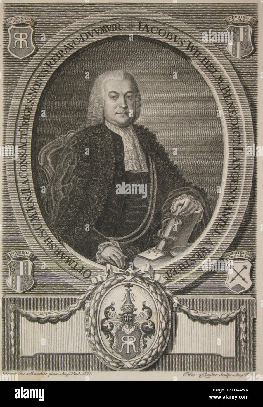 Jakob Wilhelm Benedikt Langenmantel 1777 Stock Photo - Alamy