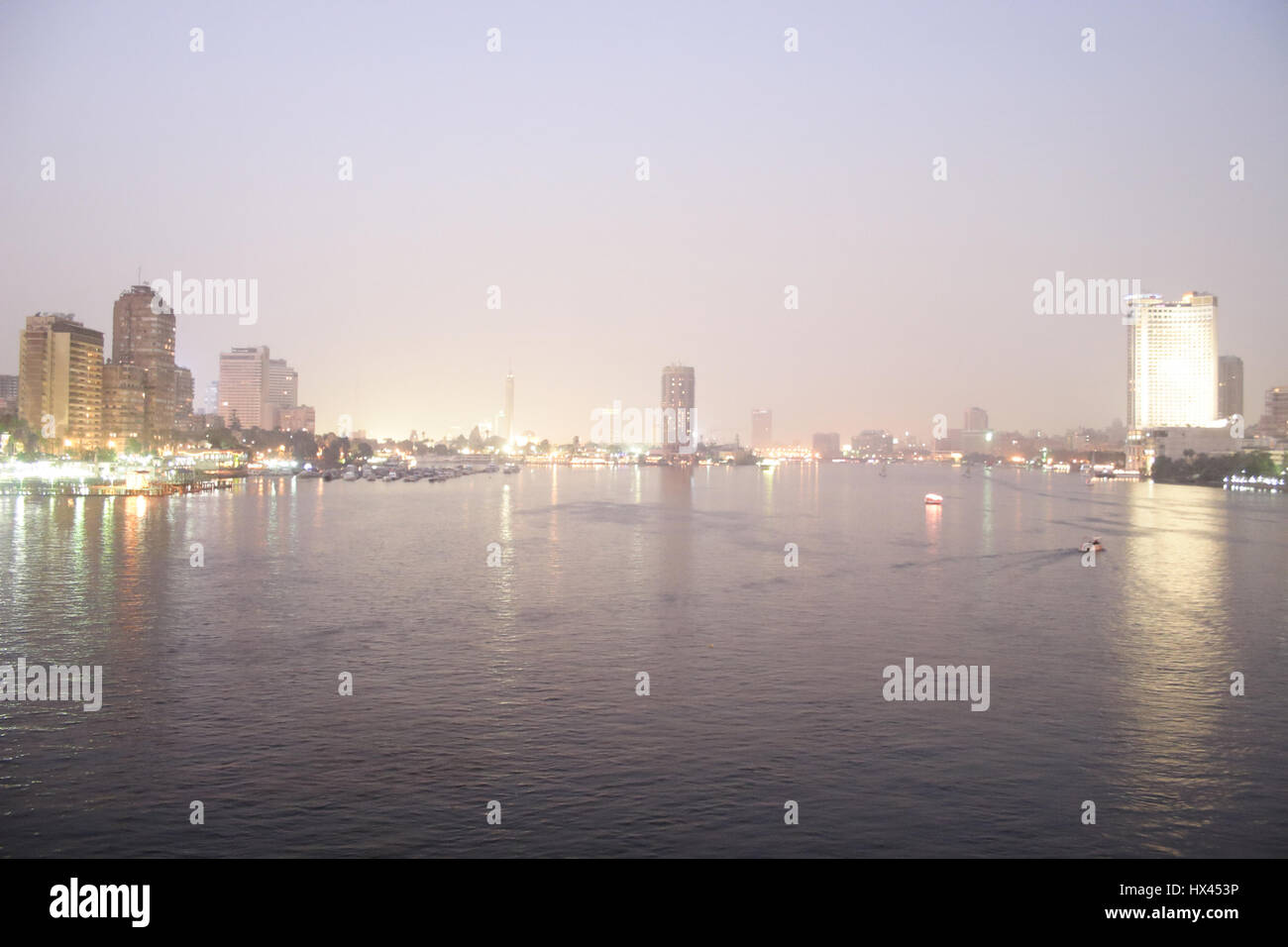 Cairo from University Bridge, Cairo, Egypt, Africa Stock Photo - Alamy