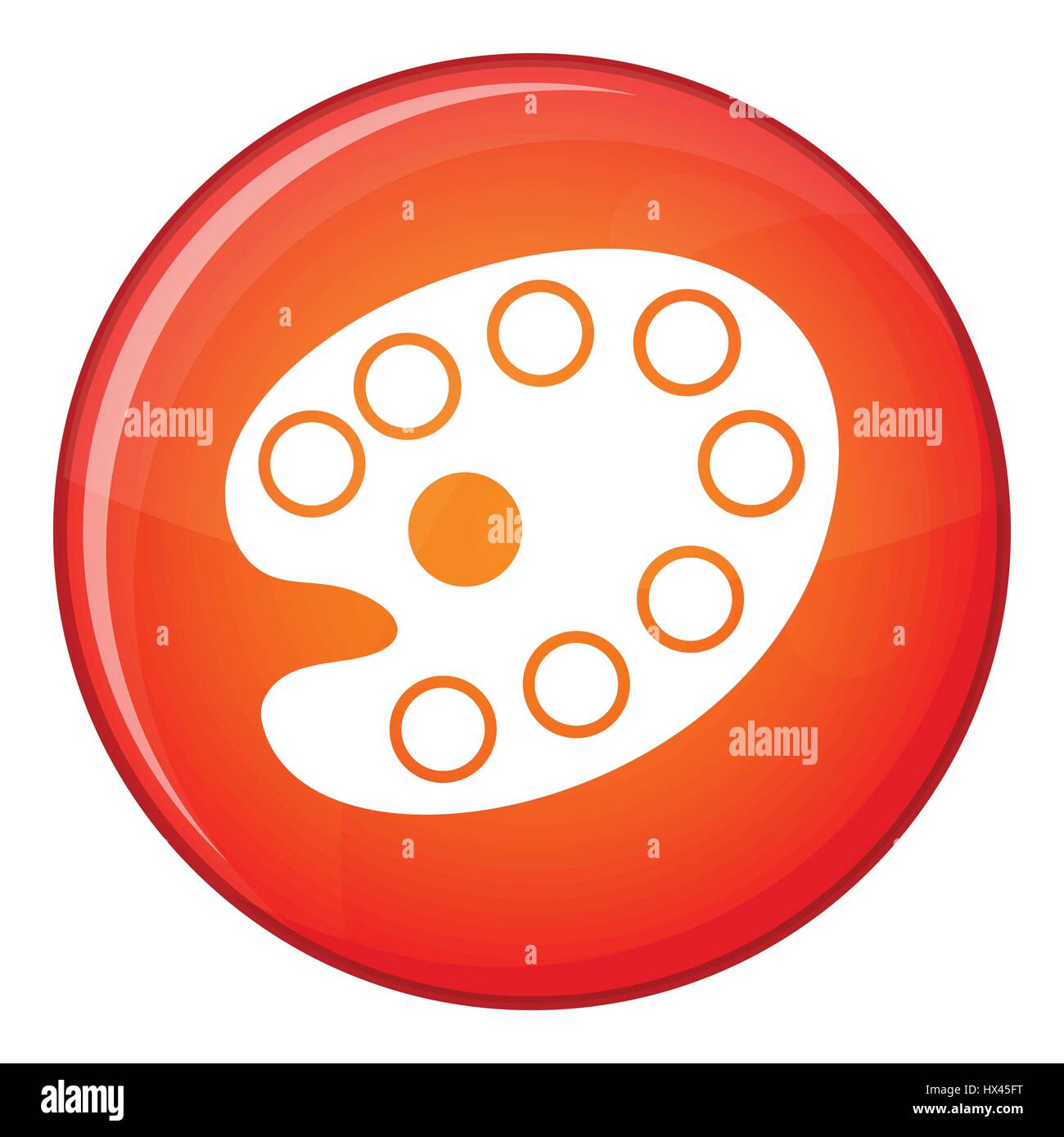Art palette icon, flat style Stock Vector Image & Art - Alamy