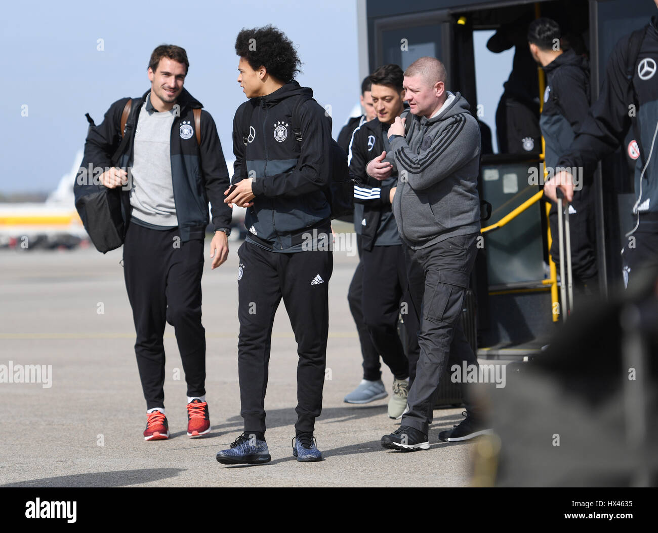 Duesseldorf, Germany. 24th Mar, 2017. German national soccer players ...