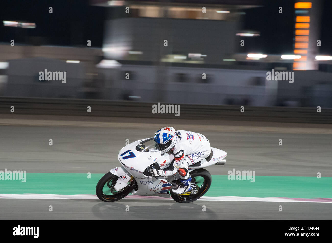 Losail International Circuit, Qatar. 23rd Mar, 2017. John McPhee is the ...