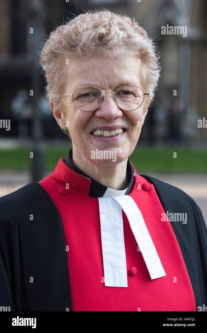 London, UK. 24th Mar, 2017. Pictured: The Reverend Jane Sinclair, Canon ...