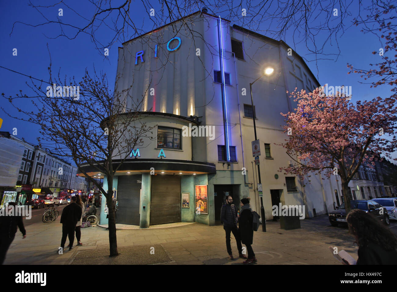 London, UK. 25th Mar, 2017. A view of The Rio Cinema in London. Photo ...