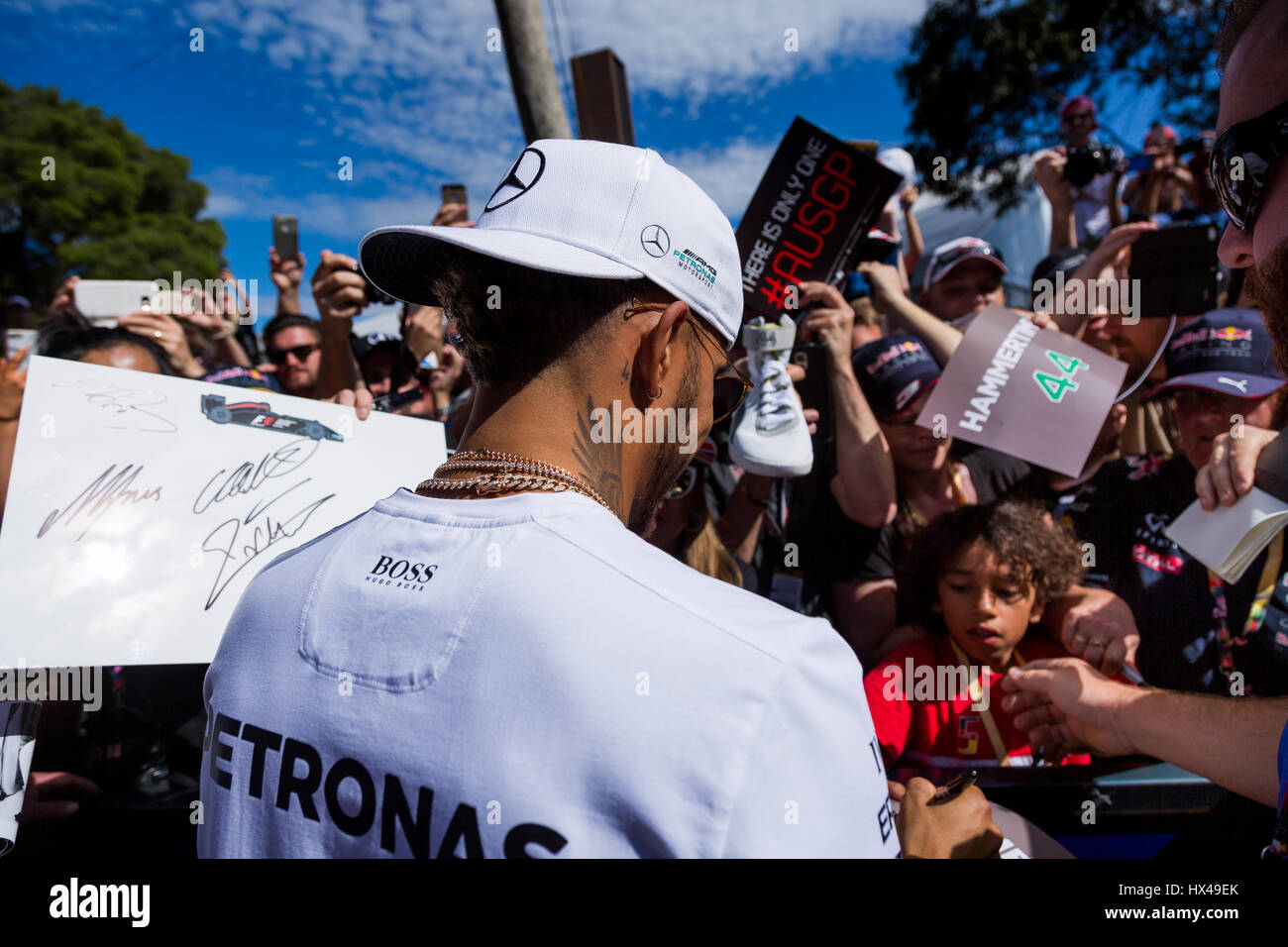 Australian gp lewis hamilton hi-res stock photography and images - Alamy