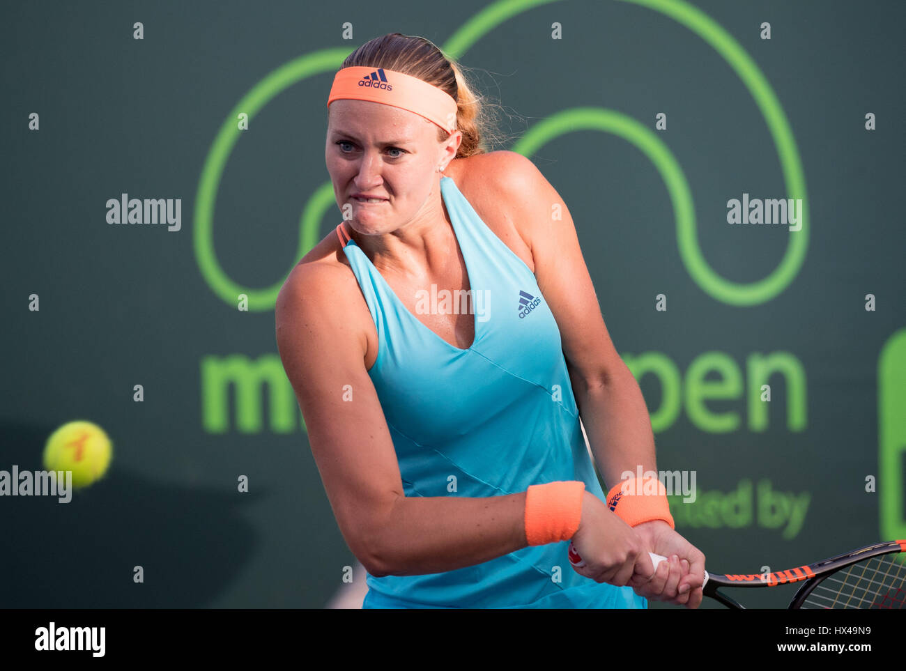 Key Biscayne, Florida, USA. 24th Mar, 2017. Kristina Mladenovic, of ...