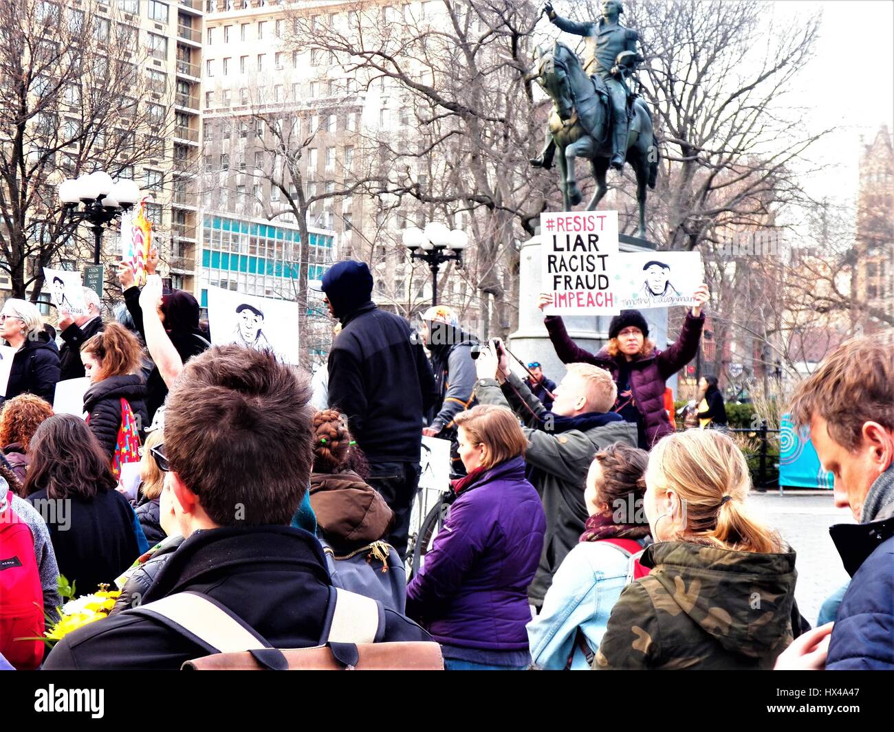 New York, New York, USA. 24th March, 2017. New York City Resists Hate ...
