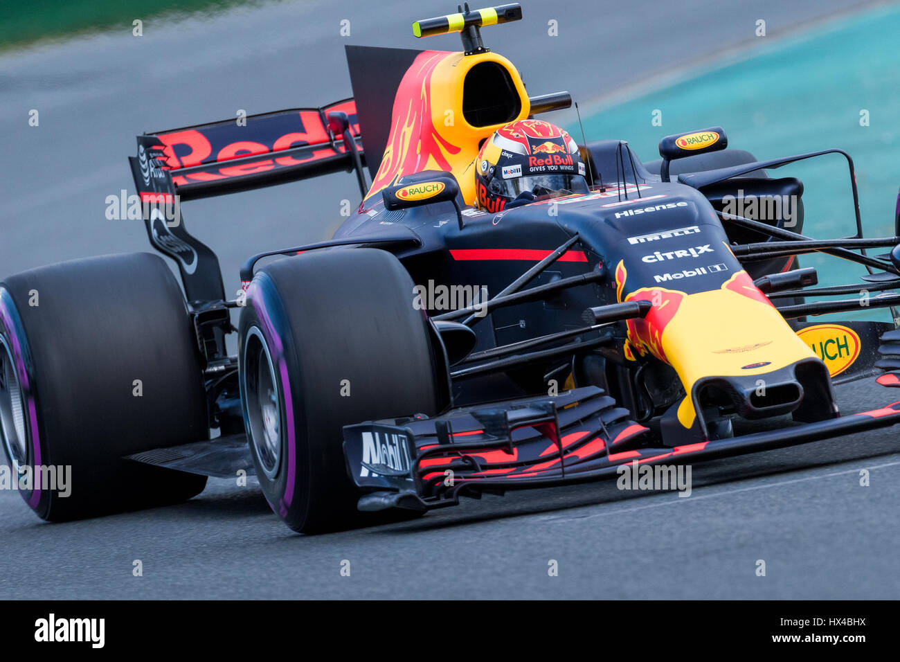 Melbourne, Australia. 25th March, 2017. Max VERSTAPPEN NED 33 driving ...
