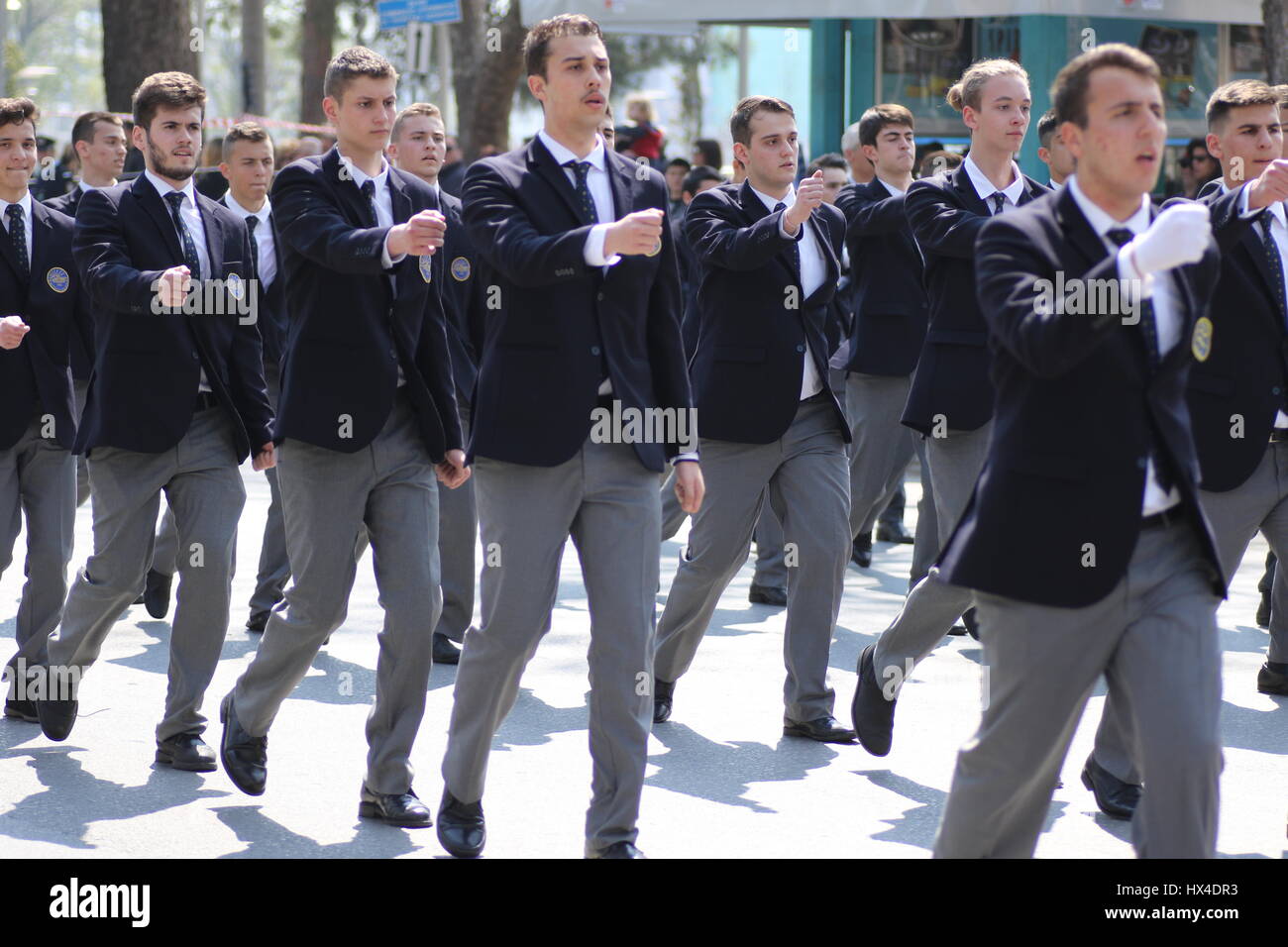 Thessaloniki, Greece. March 25th, 2017. Students parade marking Greece ...