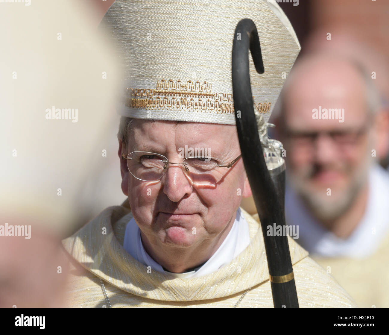 Hamburg, Germany. 25th Mar, 2017. Auxiliary bishop Horst Eberlein after ...