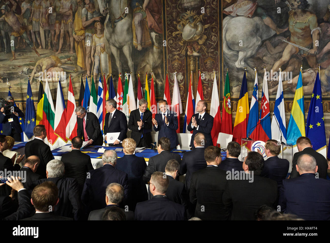 Signing treaty of rome hi-res stock photography and images - Alamy