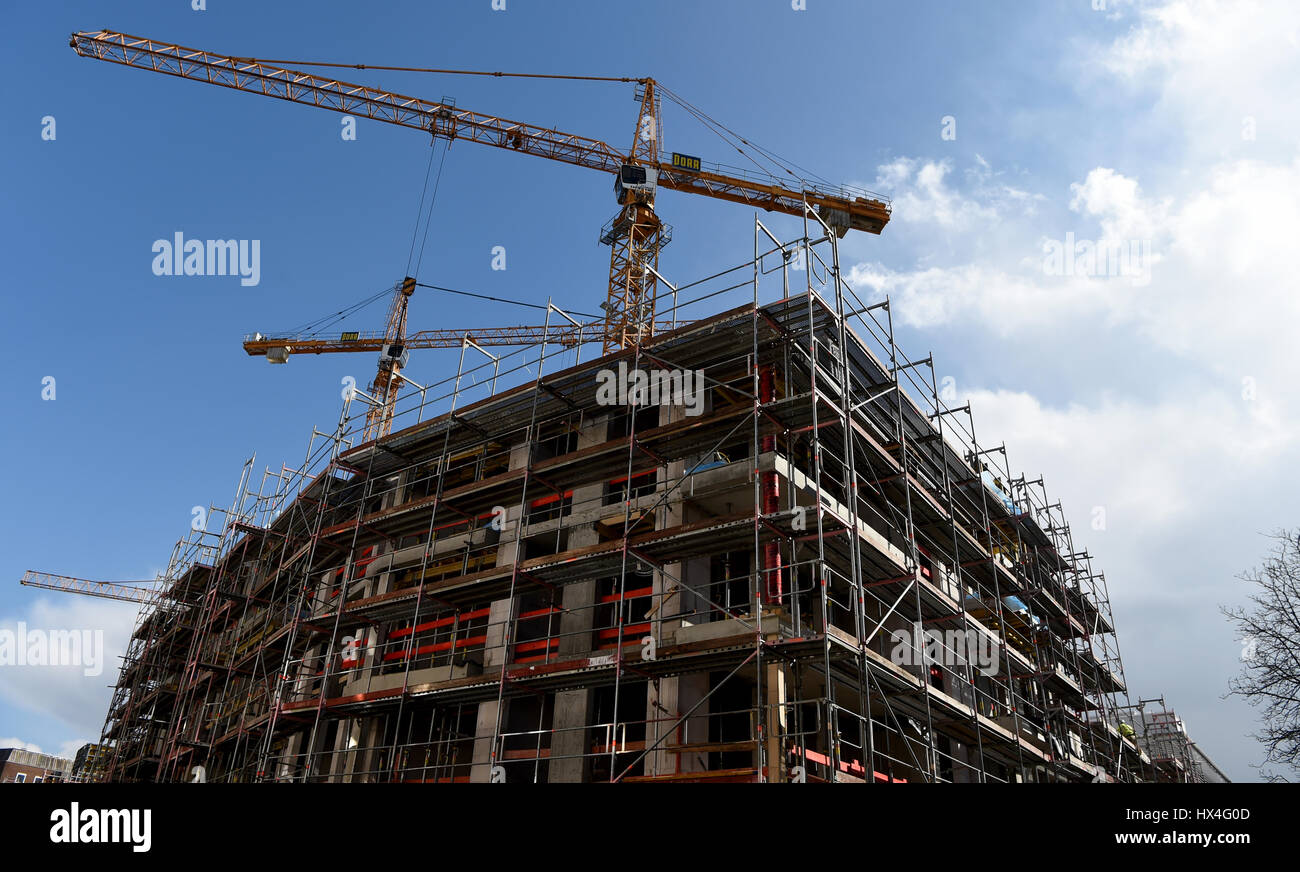 Kiel, Germany. 21st Mar, 2017. View of the 'Schlossquartier' (lit ...