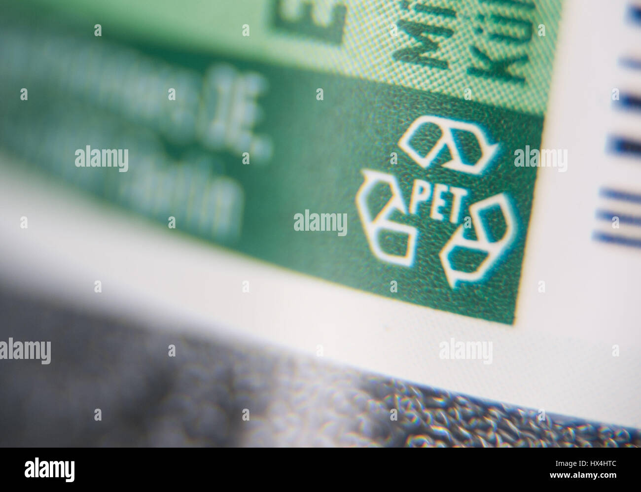 Stuttgart, Germany. 21st Mar, 2017. A recycling code for polyethylene ...