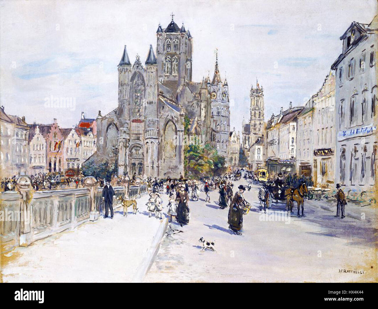 Jean Francois Raffaelli xx View of Ghent xx Museum voor Schone Kunsten ...