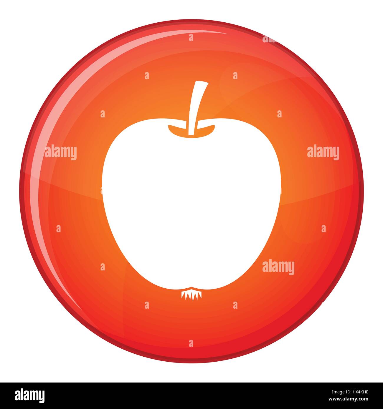 Apple icon, flat style Stock Vector Image & Art - Alamy