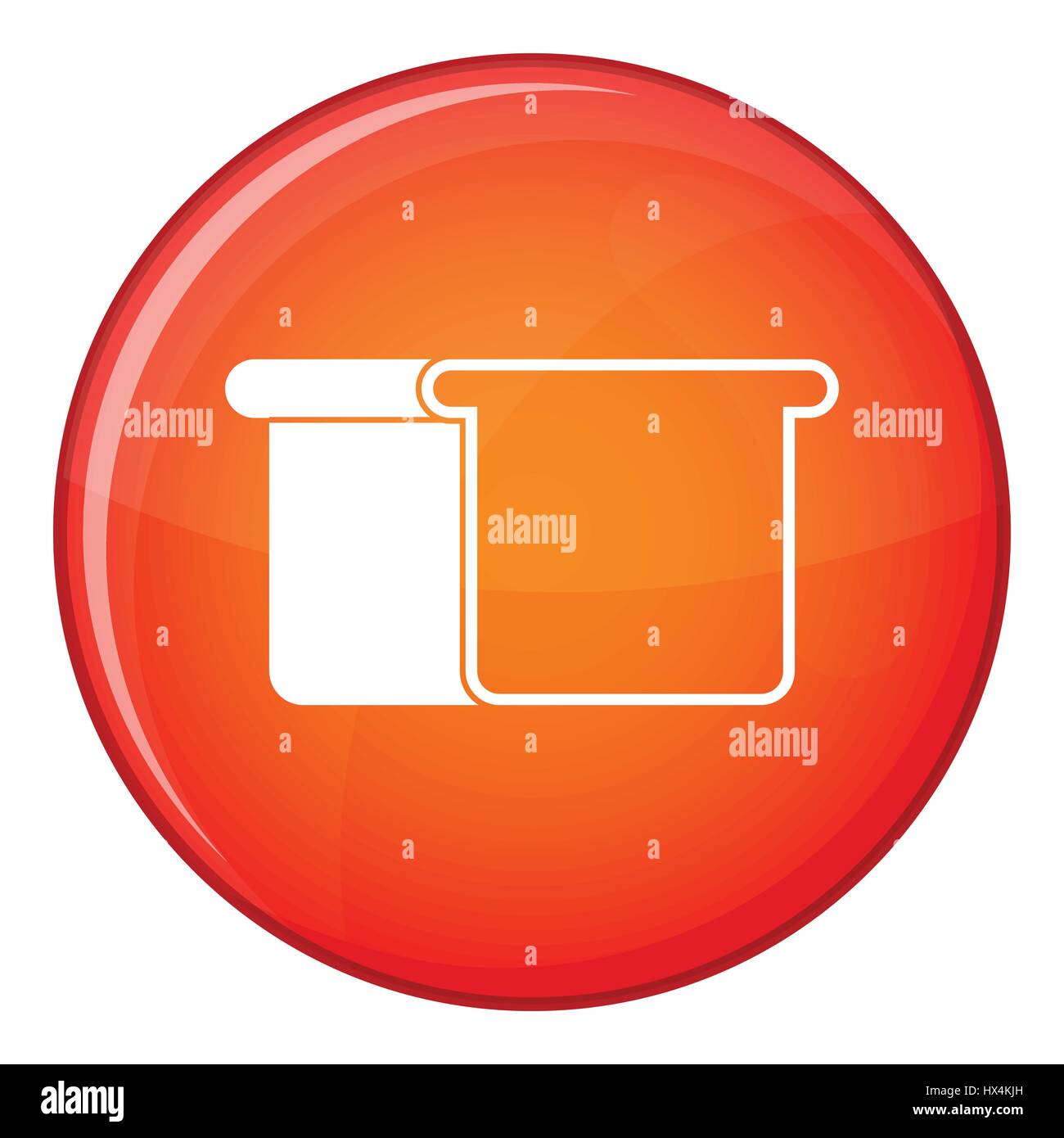 White bread icon, flat style Stock Vector Image & Art - Alamy