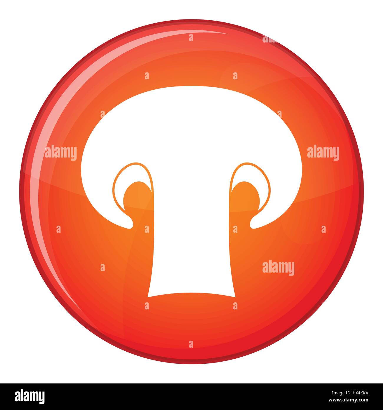 Champignon mushroom icon, flat style Stock Vector Image & Art - Alamy