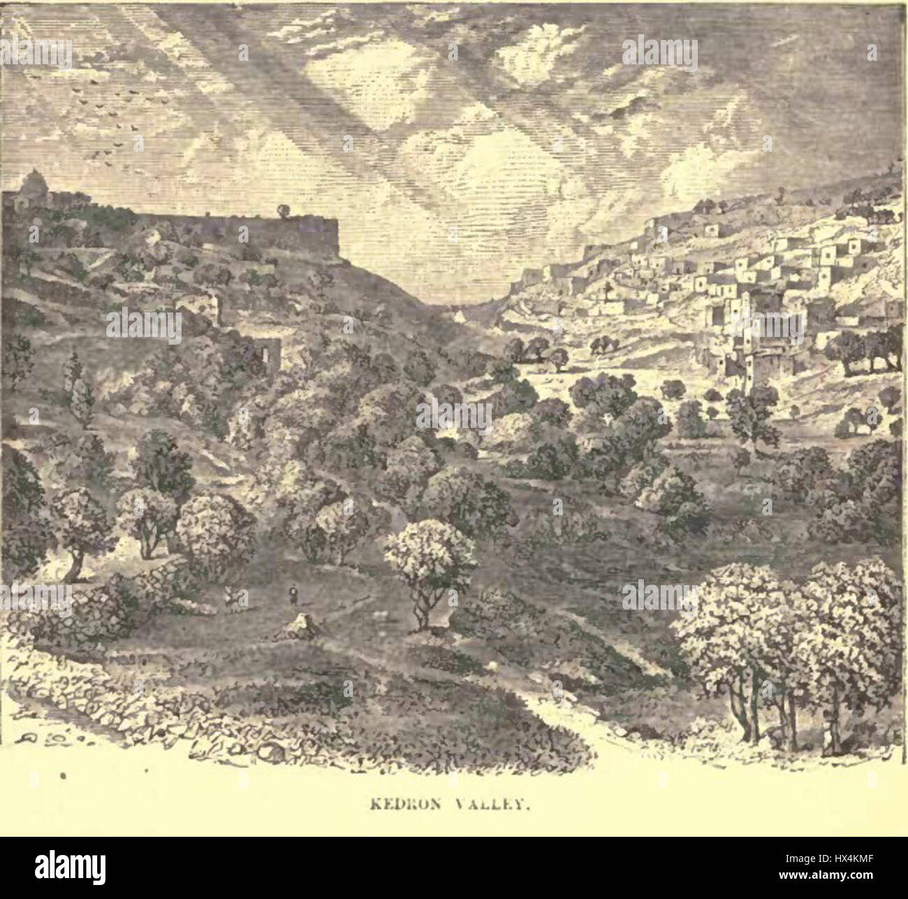 Jerusalem Kidron Vally 1886 Stock Photo - Alamy