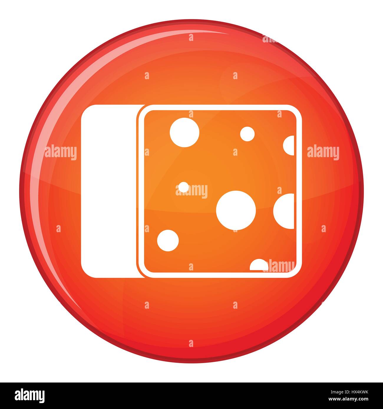 Cheese icon, flat style Stock Vector Image & Art - Alamy