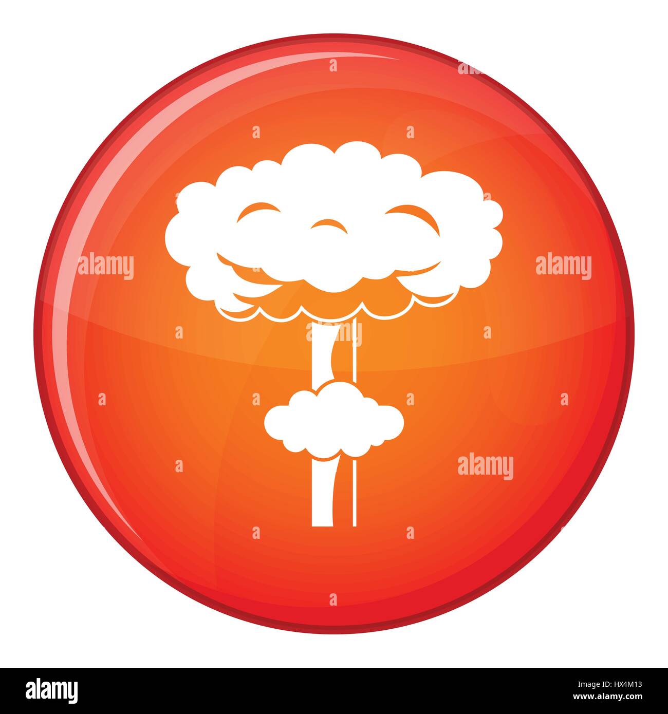 Nuclear explosion icon, flat style Stock Vector Image & Art - Alamy