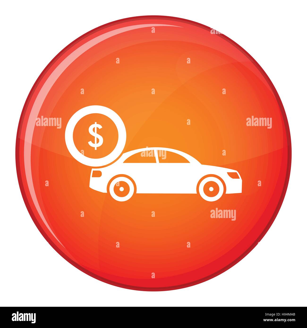 Car and dollar sign icon, flat style Stock Vector Image & Art - Alamy