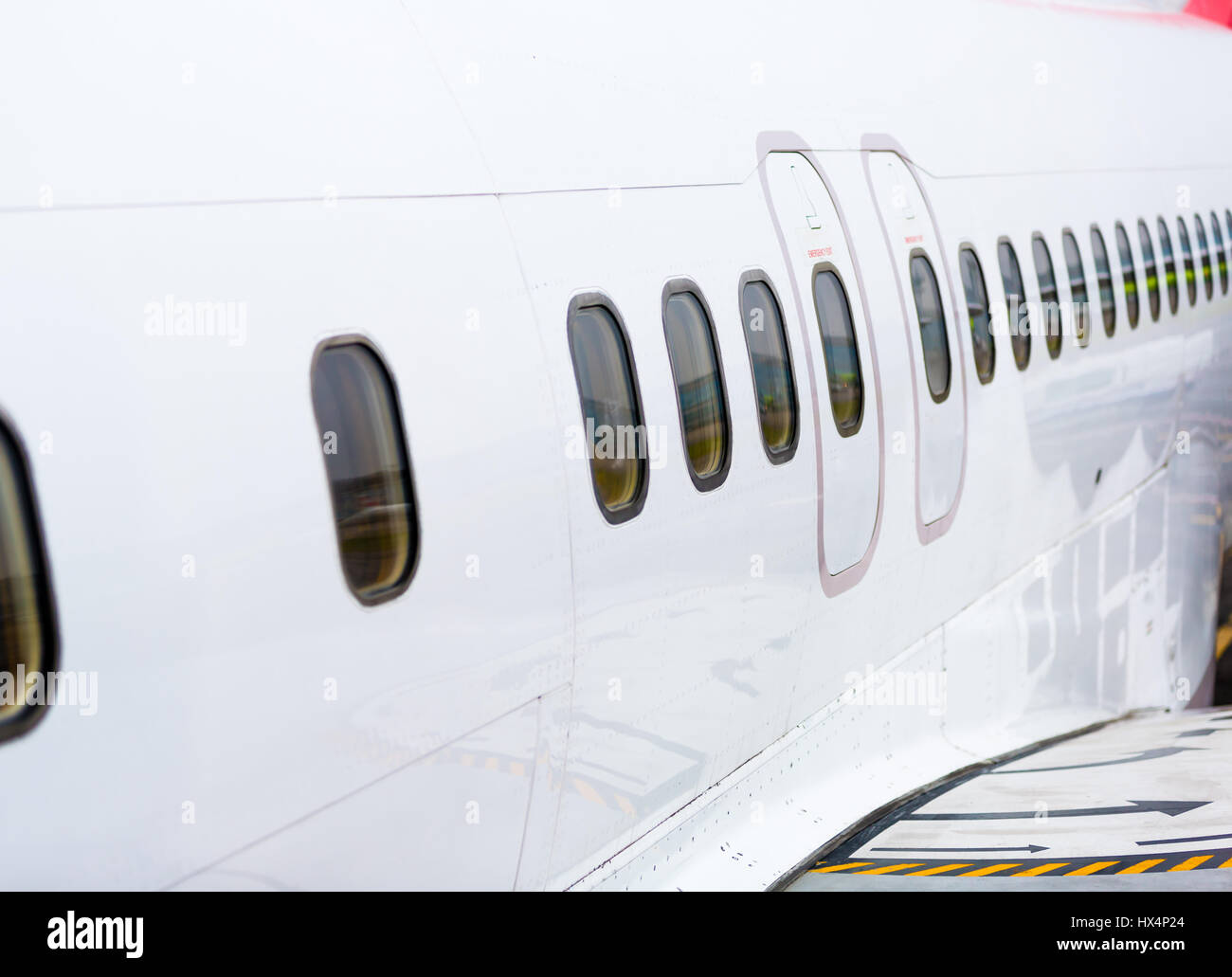 Windows on fuselage airplane hi-res stock photography and images - Alamy