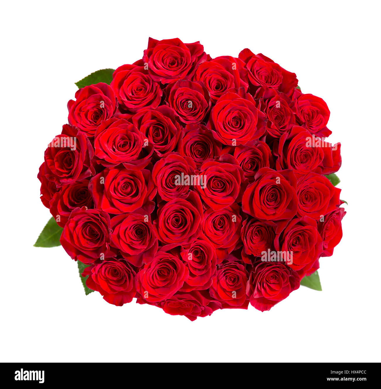 Beautiful red roses bouquet isolated on white Stock Photo - Alamy