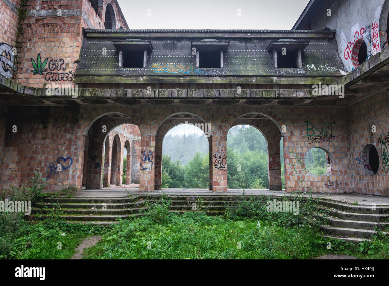 Exterior of unfinished castle - unofficial tourist attraction in ...