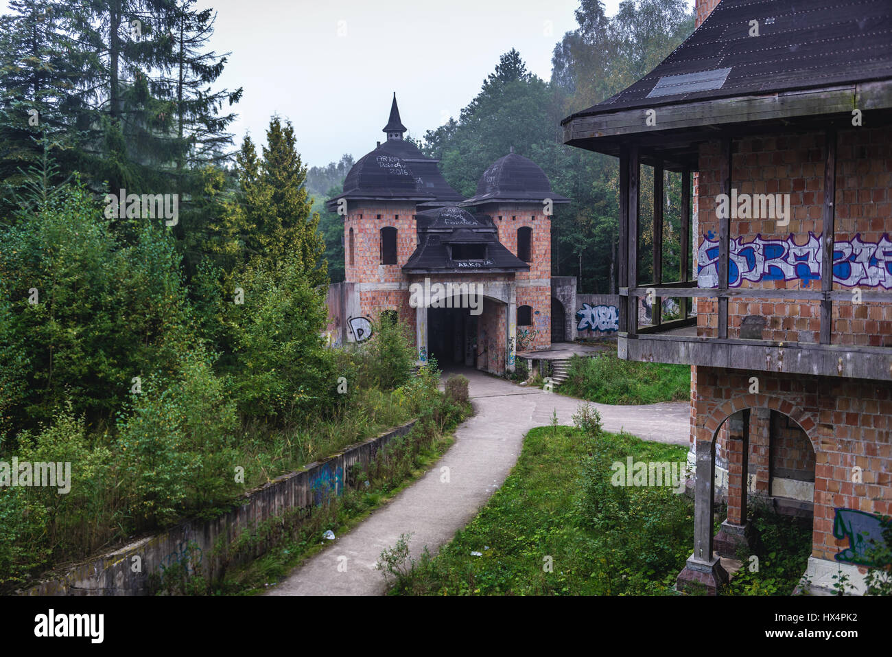 Main gateway of Unfinished castle - unofficial tourist attraction in ...