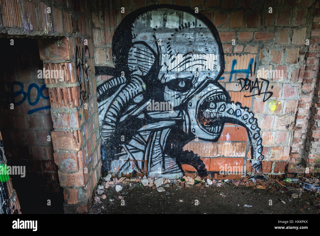 Unfinished castle - unofficial tourist attraction in Lapalice village ...