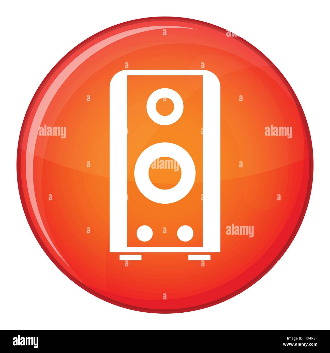 Black sound speaker icon, flat style Stock Vector Image & Art - Alamy