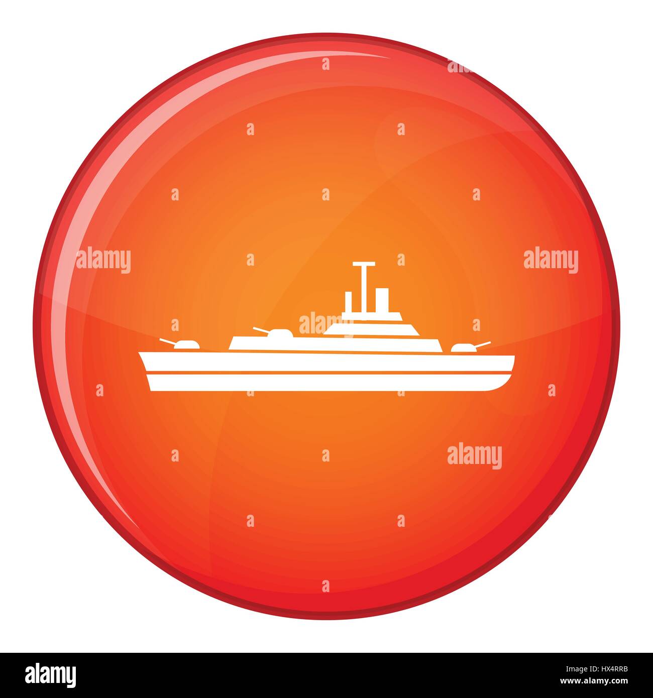 Warship icon, flat style Stock Vector Image & Art - Alamy