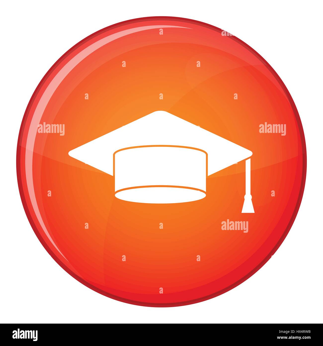 Cap student icon, flat style Stock Vector Image & Art - Alamy