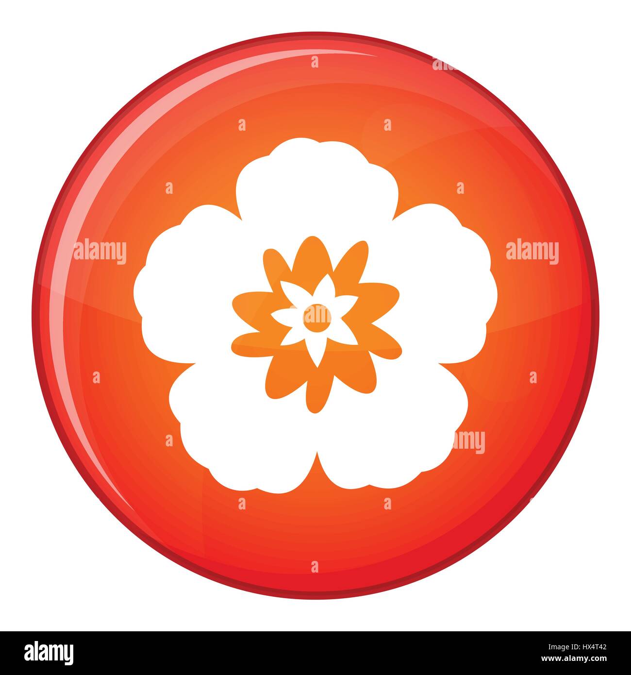 Rose of sharon national flower of korea Stock Vector Images - Alamy