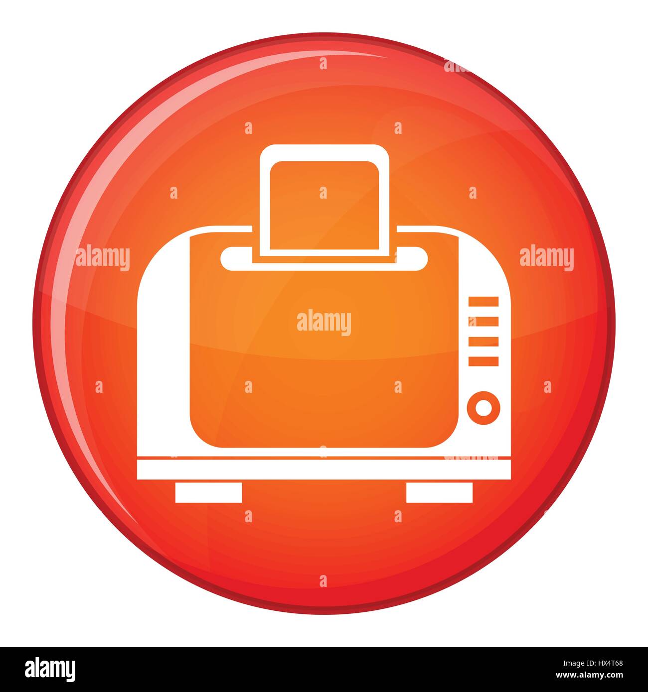 Toaster icon, flat style Stock Vector Image & Art - Alamy