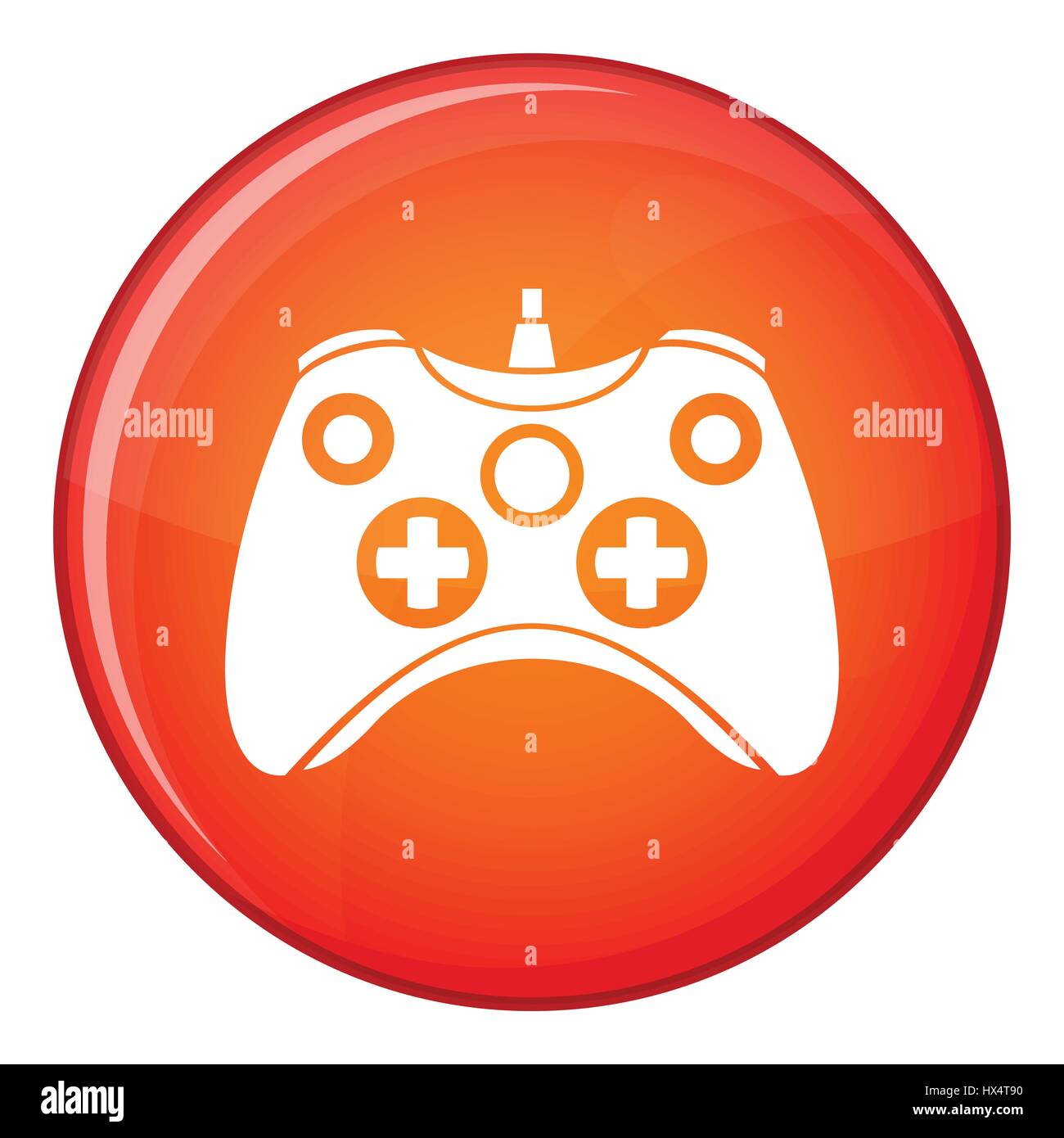 Video game controller icon, flat style Stock Vector Image & Art - Alamy