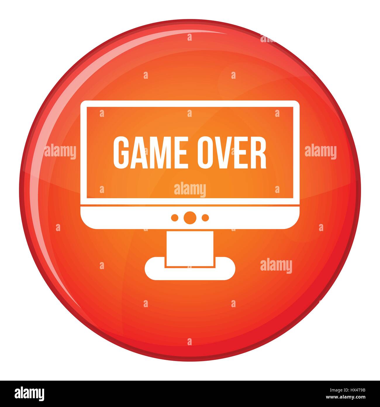 Game over icon, flat style Stock Vector Image & Art - Alamy