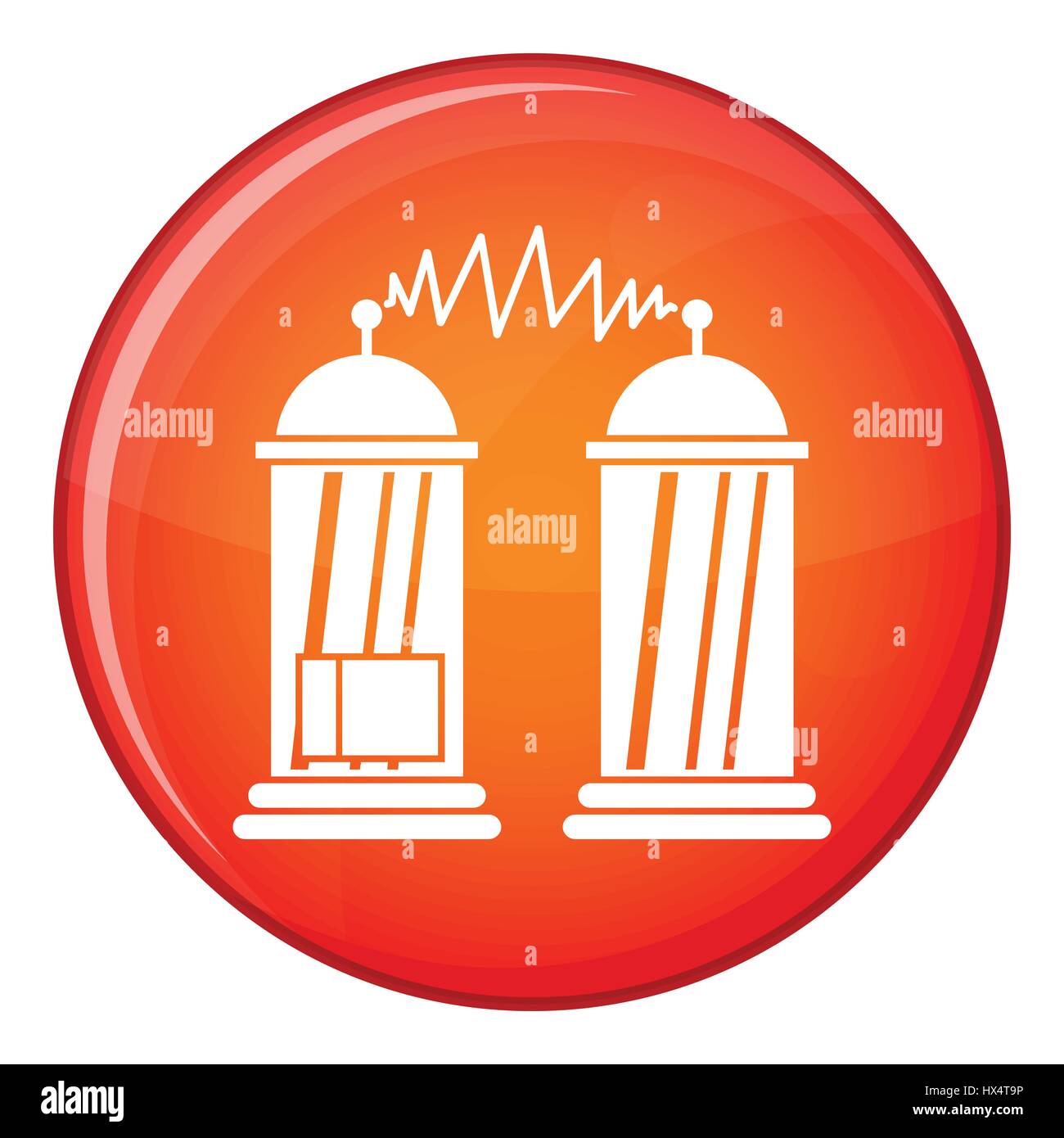 Electrical impulses icon, flat style Stock Vector Image & Art - Alamy
