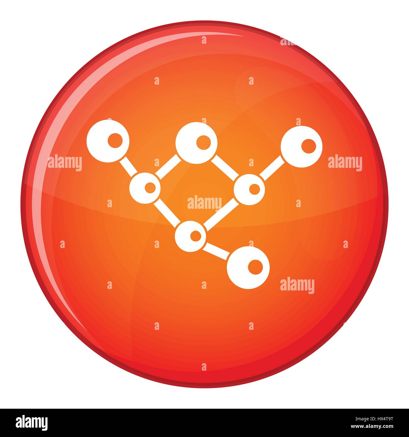 Molecule structure icon, flat style Stock Vector Image & Art - Alamy