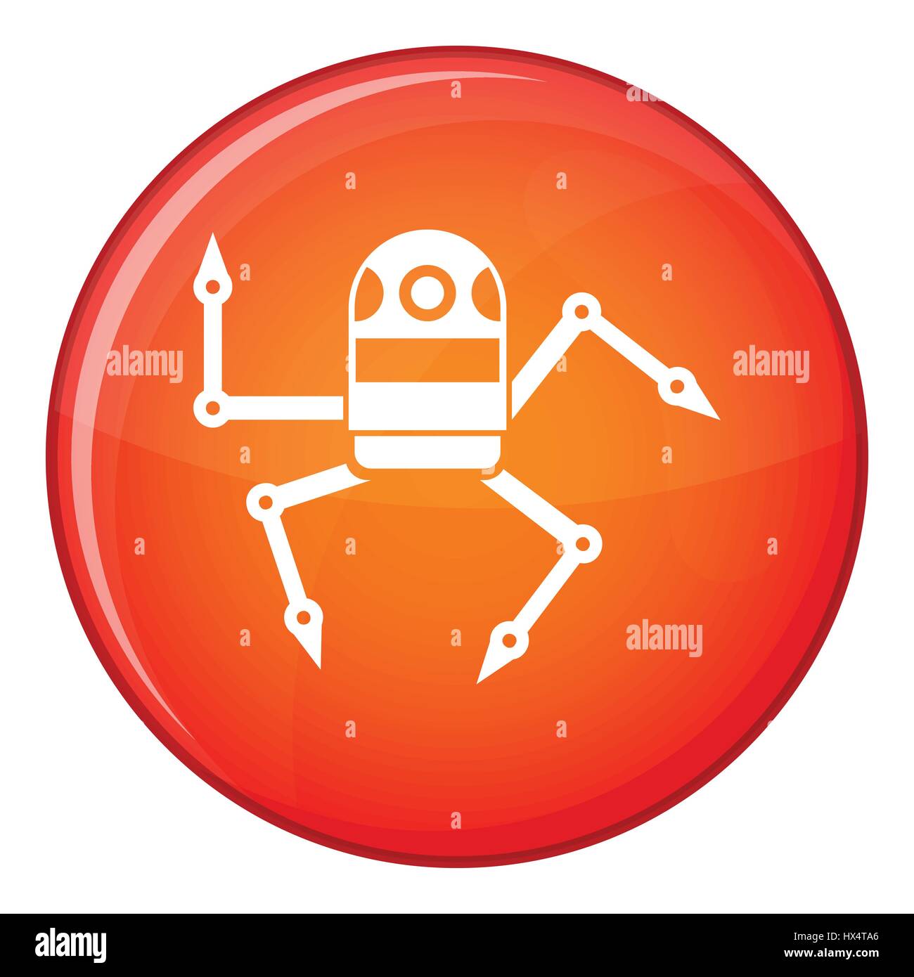 Spider robot icon, flat style Stock Vector Image & Art - Alamy