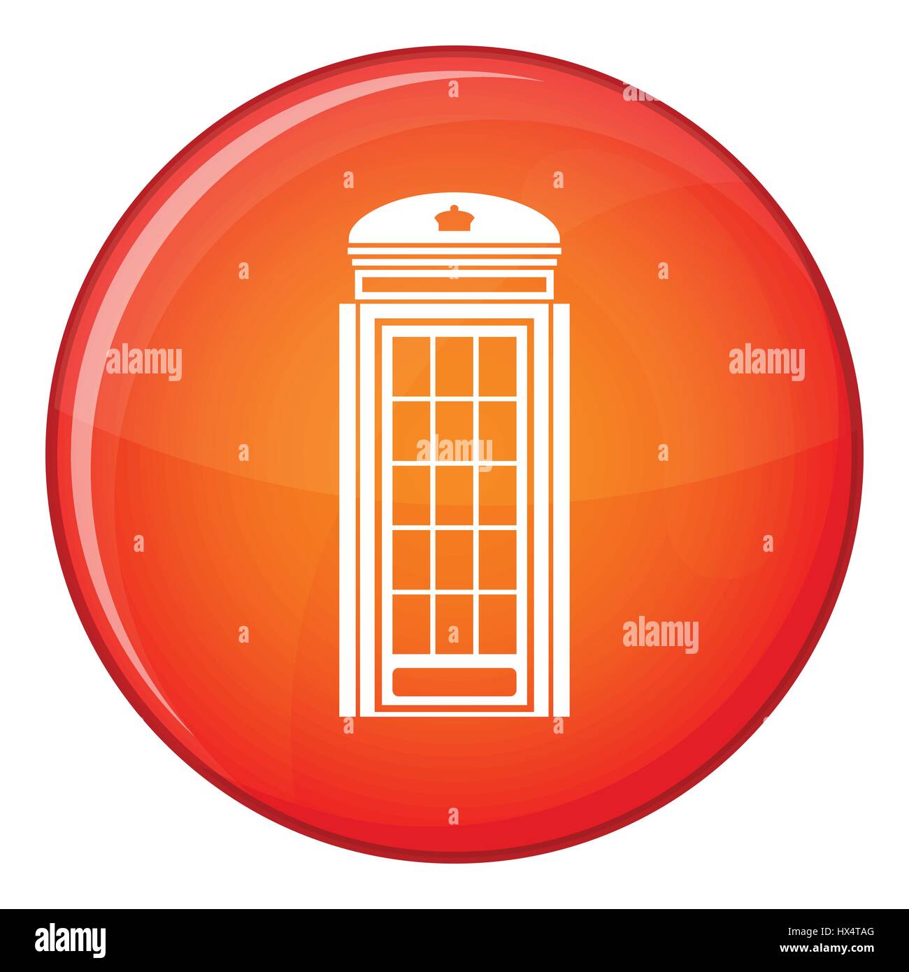 Phone booth icon, flat style Stock Vector Image & Art - Alamy