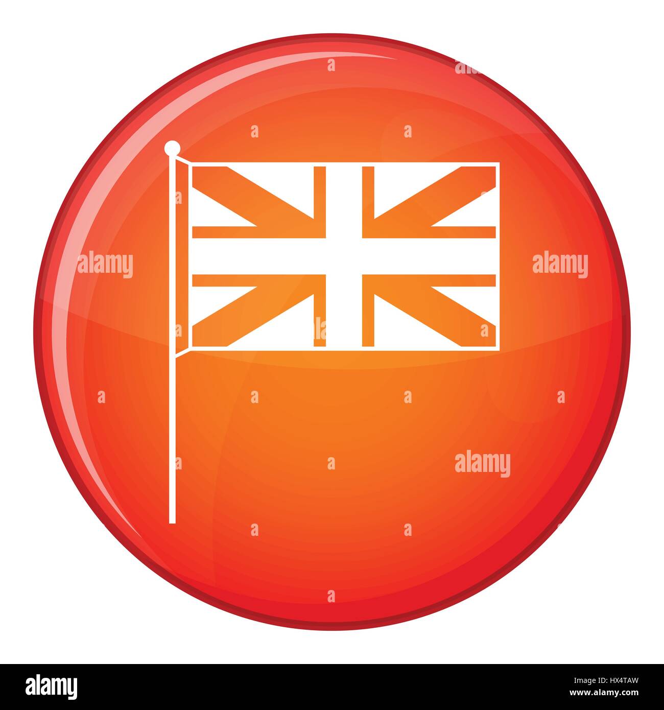 UK flag icon, flat style Stock Vector Image & Art - Alamy