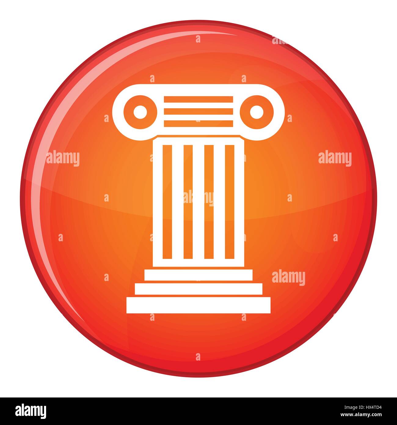 Roman column icon, flat style Stock Vector Image & Art - Alamy