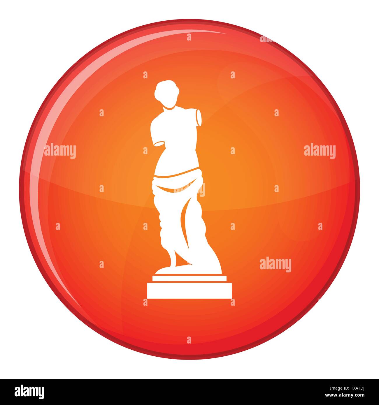 Ancient statue icon, flat style Stock Vector Image & Art - Alamy