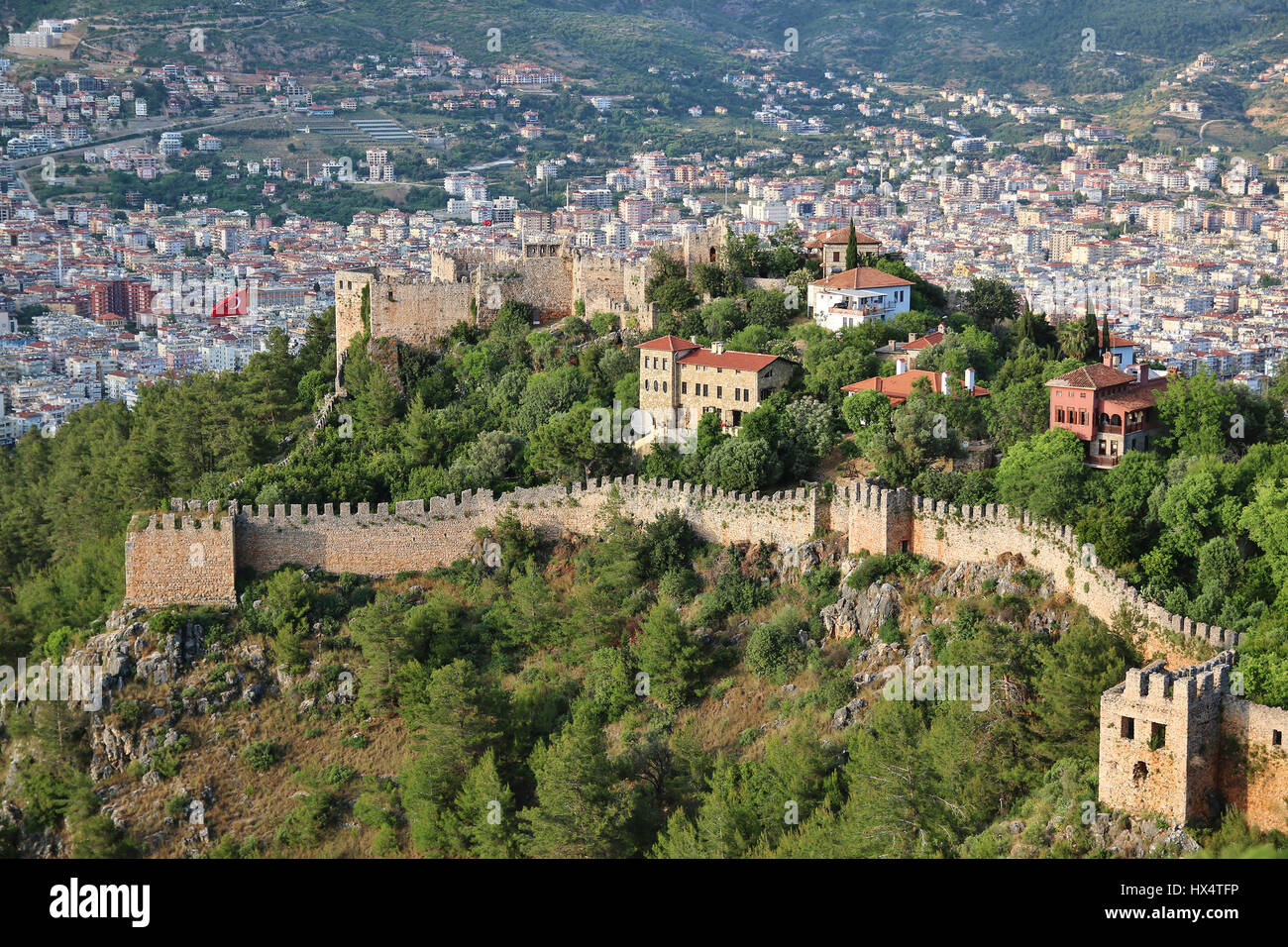 Ancient Castle in Alania and sea, Turkey Stock Photo - Alamy