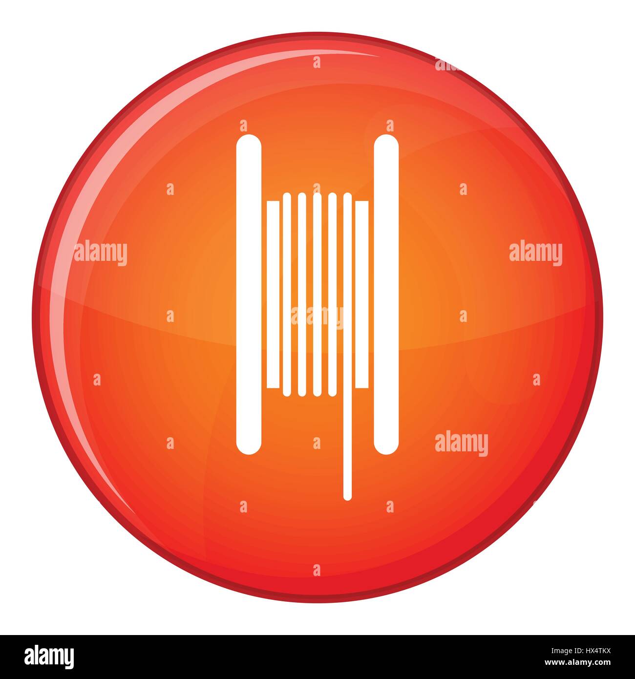 Electric cable in coil icon, flat style Stock Vector Image & Art - Alamy