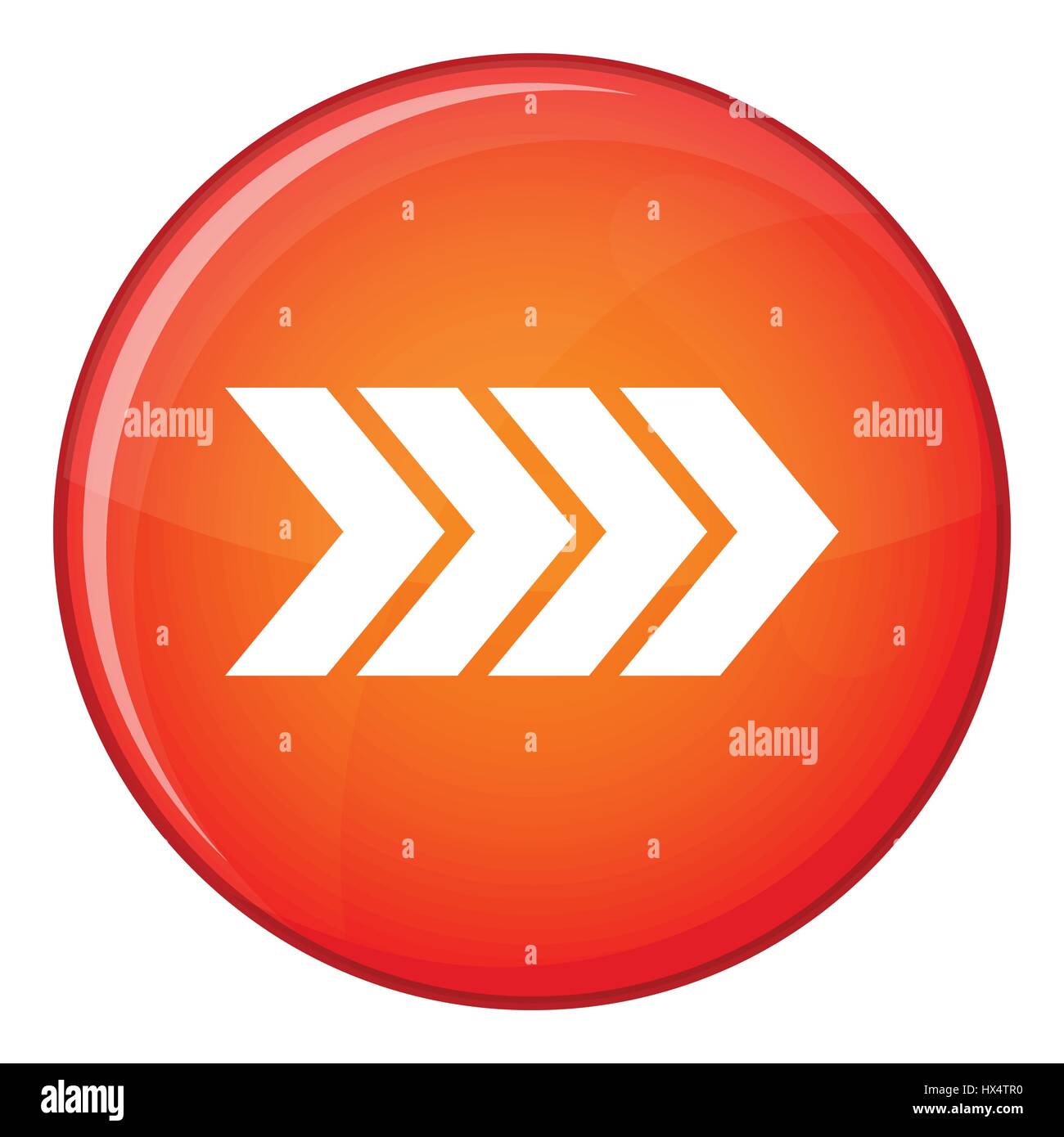 Striped arrow icon, flat style Stock Vector Image & Art - Alamy