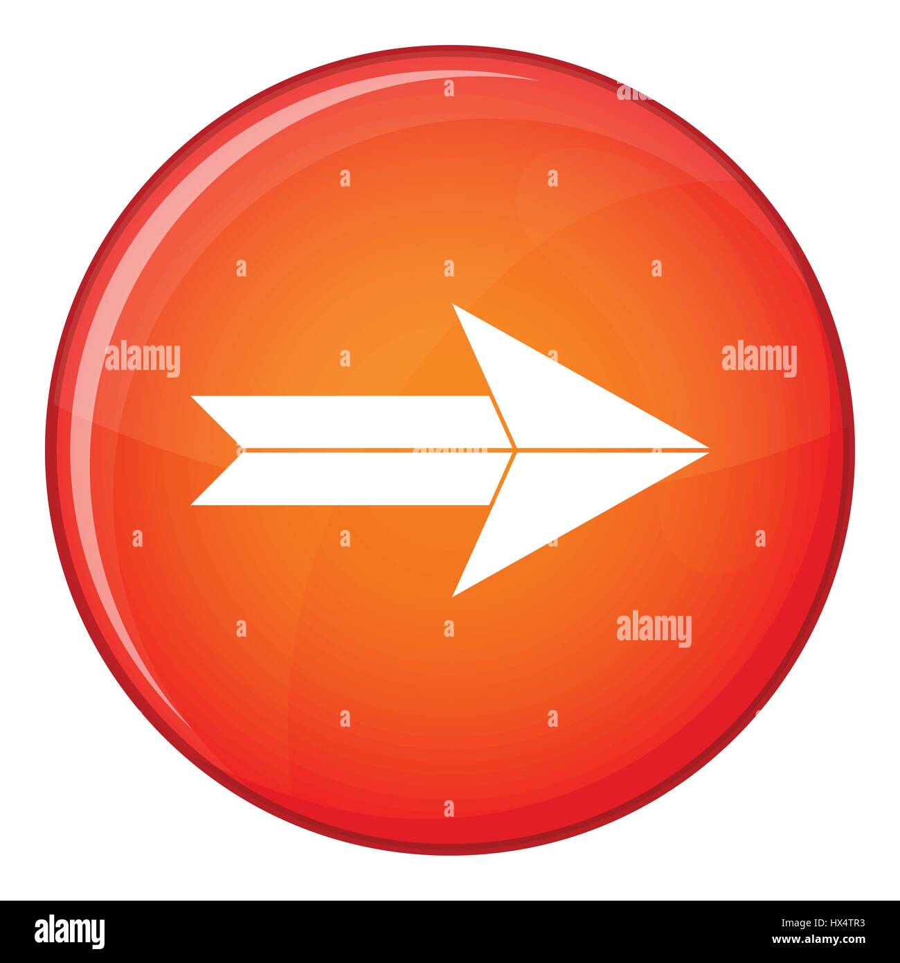 Big arrow icon, flat style Stock Vector Image & Art - Alamy