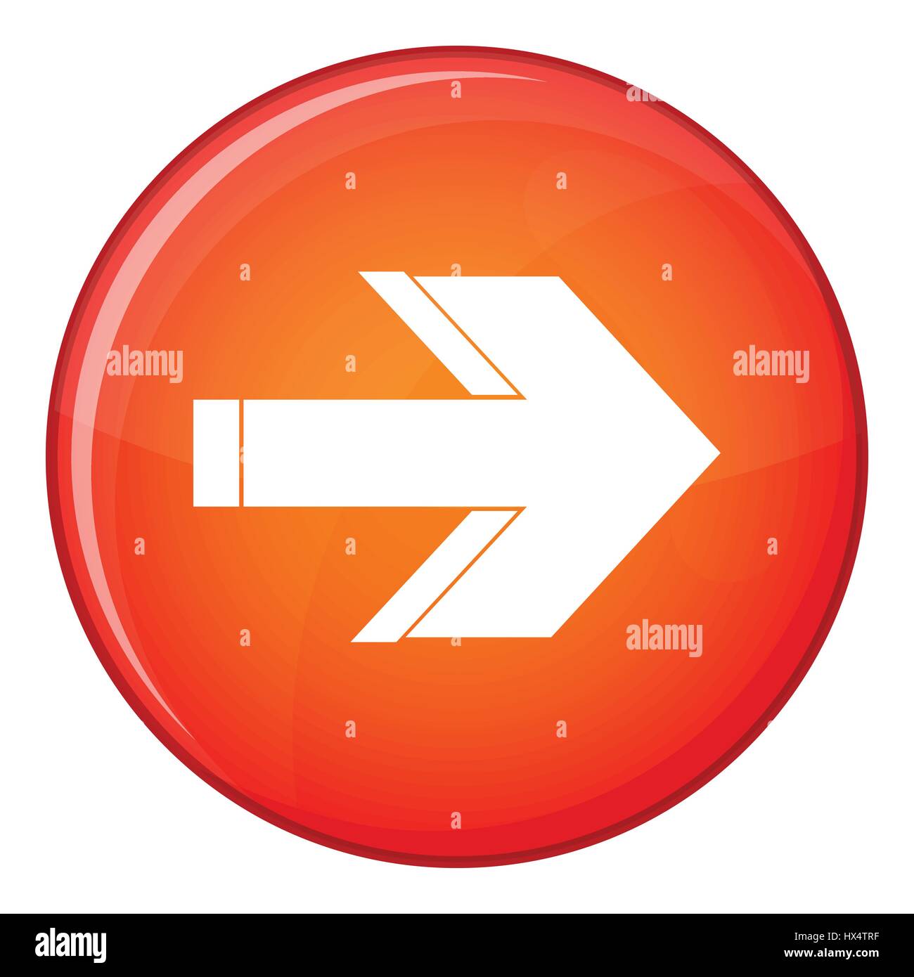 Arrow icon, flat style Stock Vector Image & Art - Alamy