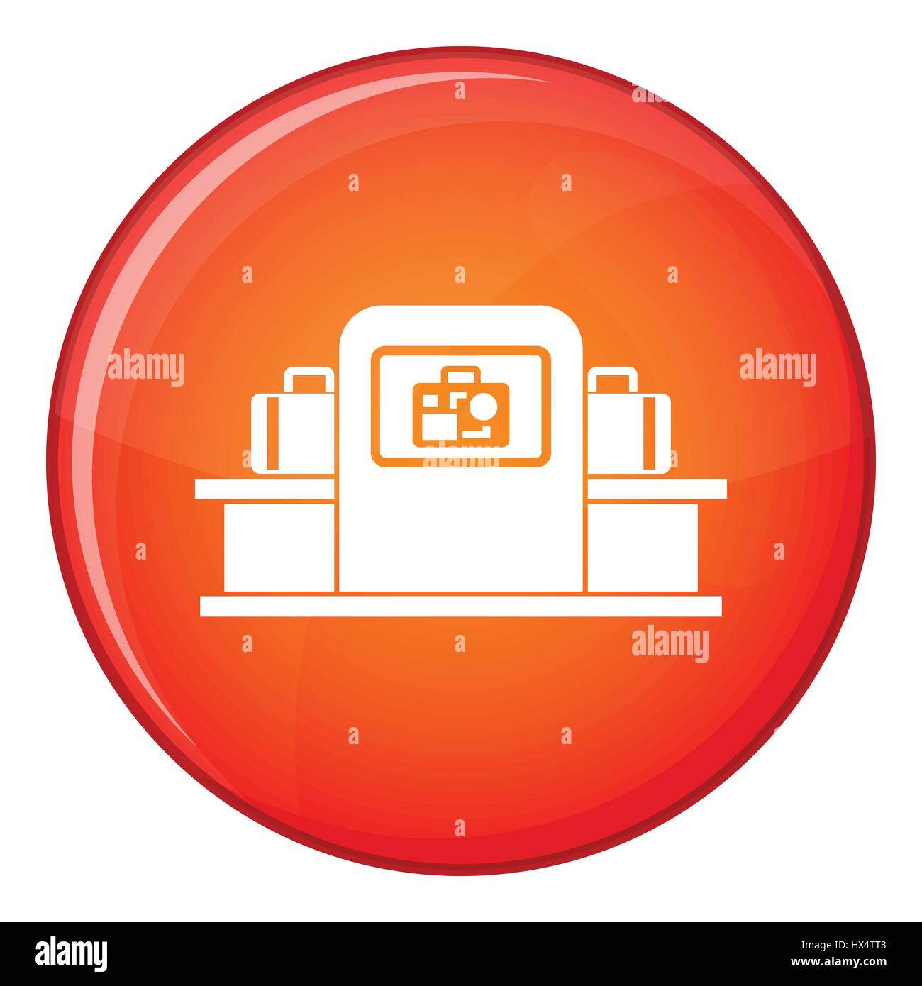 Airport baggage scanner icon, flat style Stock Vector Image & Art - Alamy