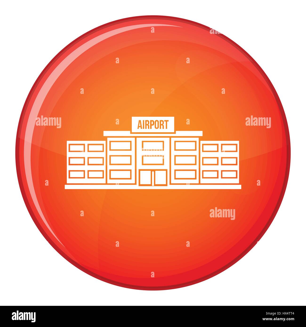 Airport building icon, flat style Stock Vector Image & Art - Alamy